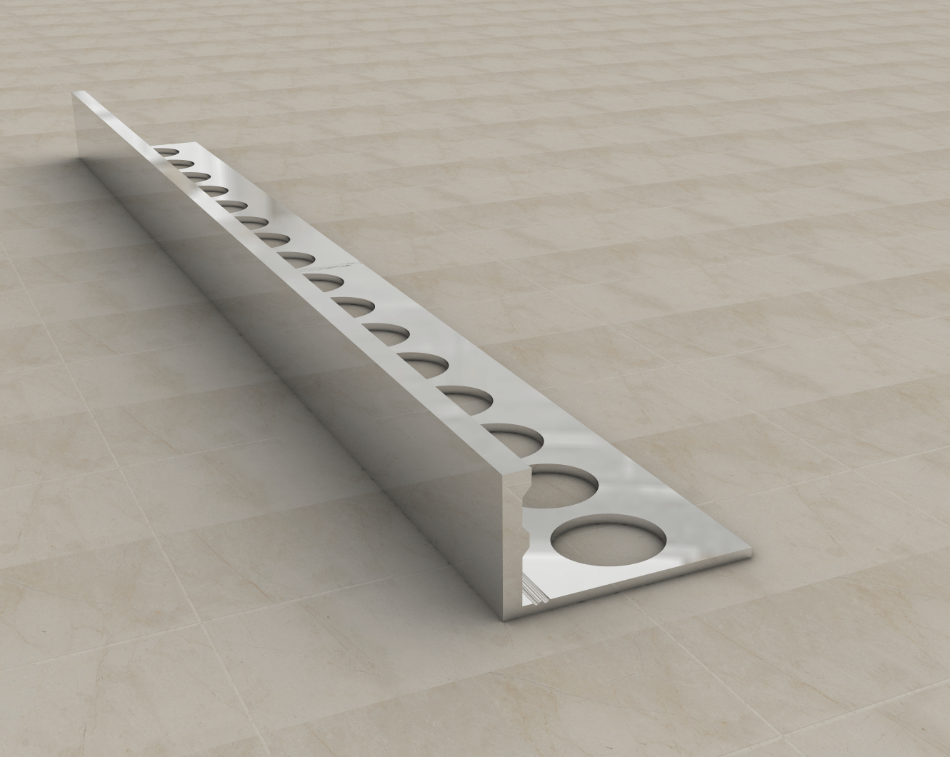 Aluminium Straight Edge Tile Trim Profiles